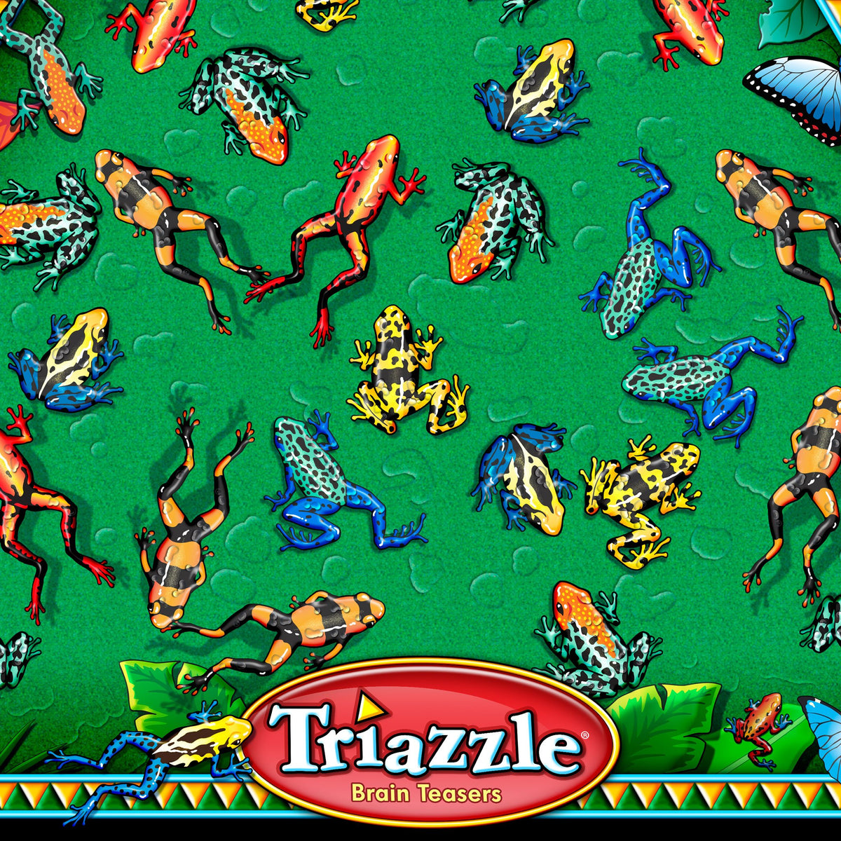 Triazzle - Poison Arrow Frogs (Tray puzzle) designed and invented by D ...